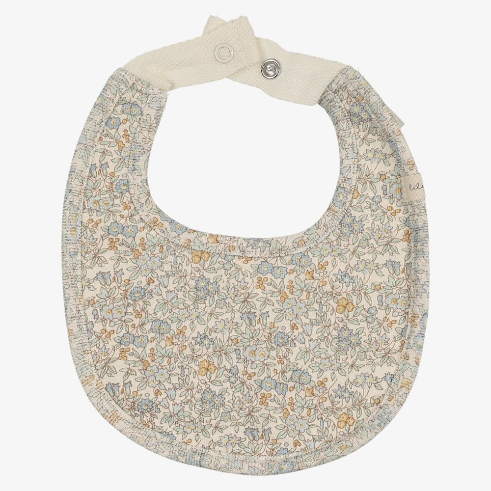 Liberty Floral Bib - Blue–lfb-1-blue – blubellebaby